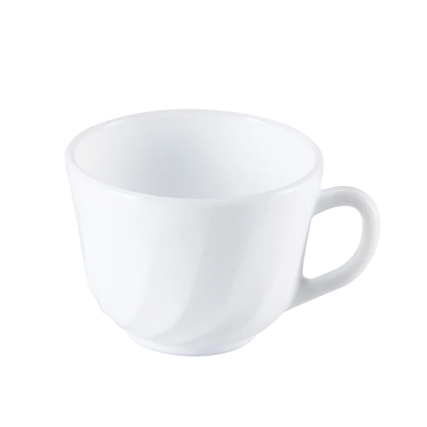 Premium Swirl Mug | Commercial Opal Glass | Custom Logo Ready